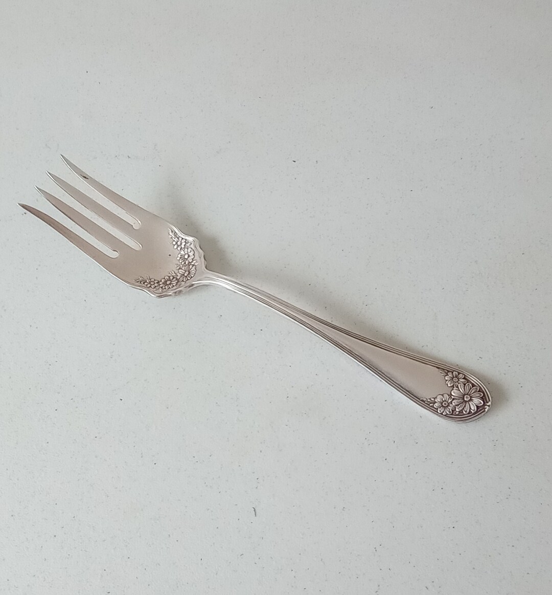 Vintage Meat Fork Daisy Pattern, Rogers & Sons Pat 1910, - Etsy