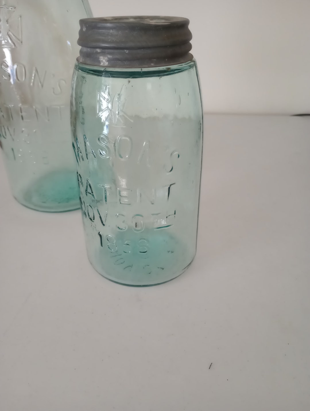 Vintage Mason Canning Pint Jar, November 30, 1858 Mason, Mason W Zinc ...