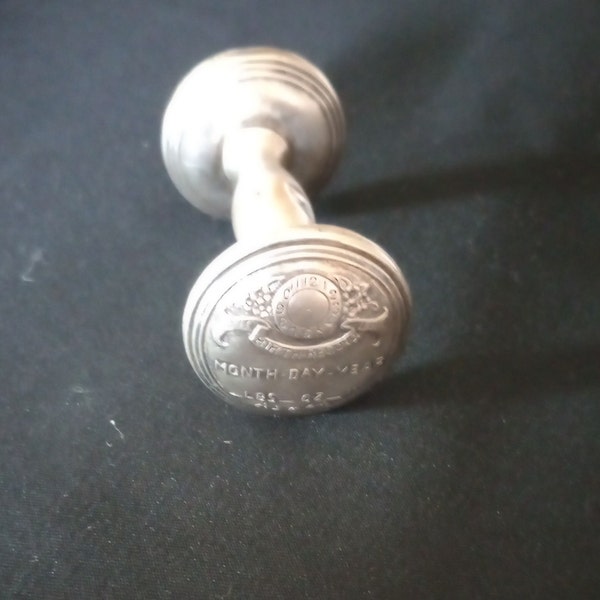 Silver Baby Rattle - Etsy