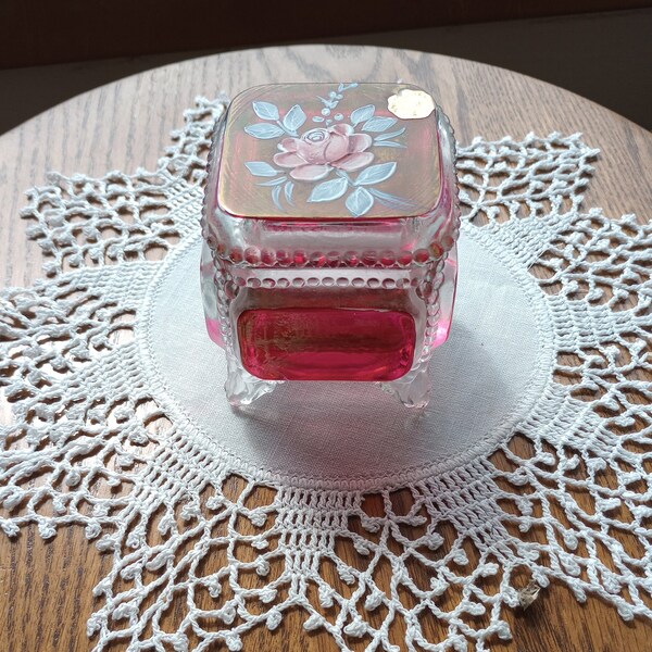 Fenton Glass Box With Lid - Etsy
