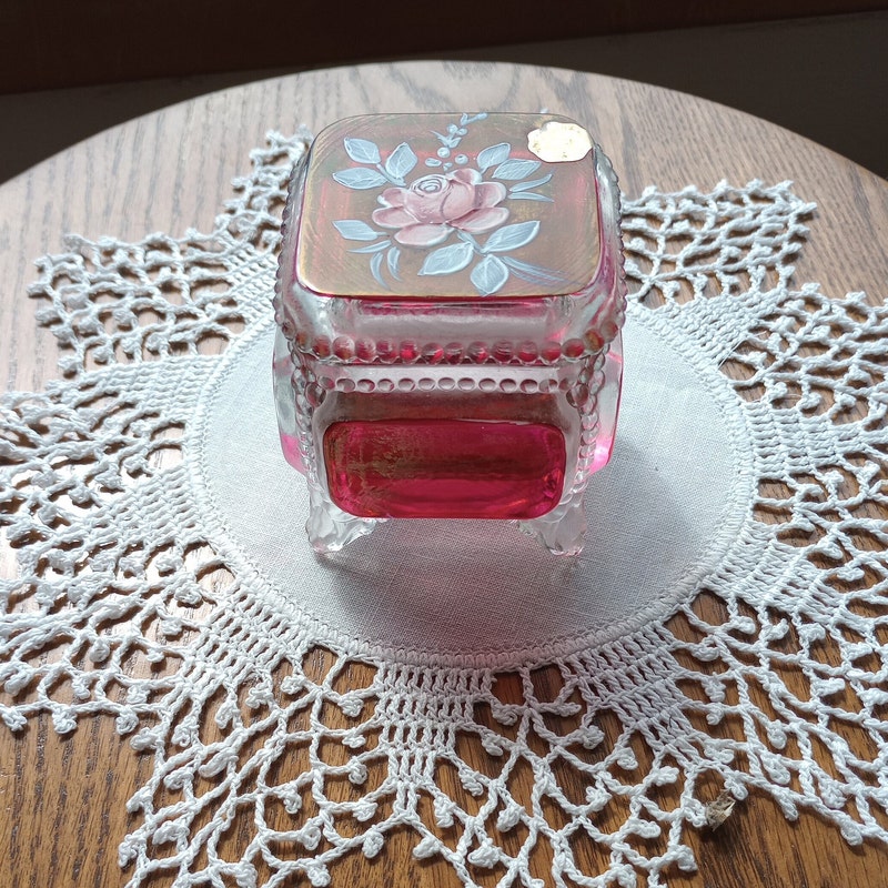 Fenton Glass Box With Lid - Etsy