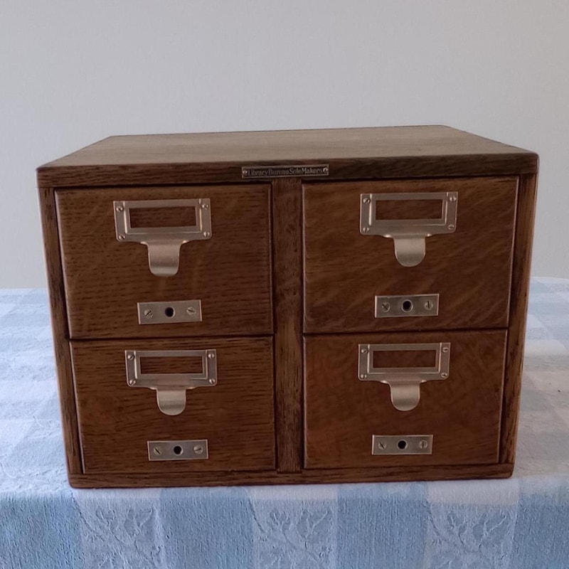 Library Card Catalog Cabinet - Etsy