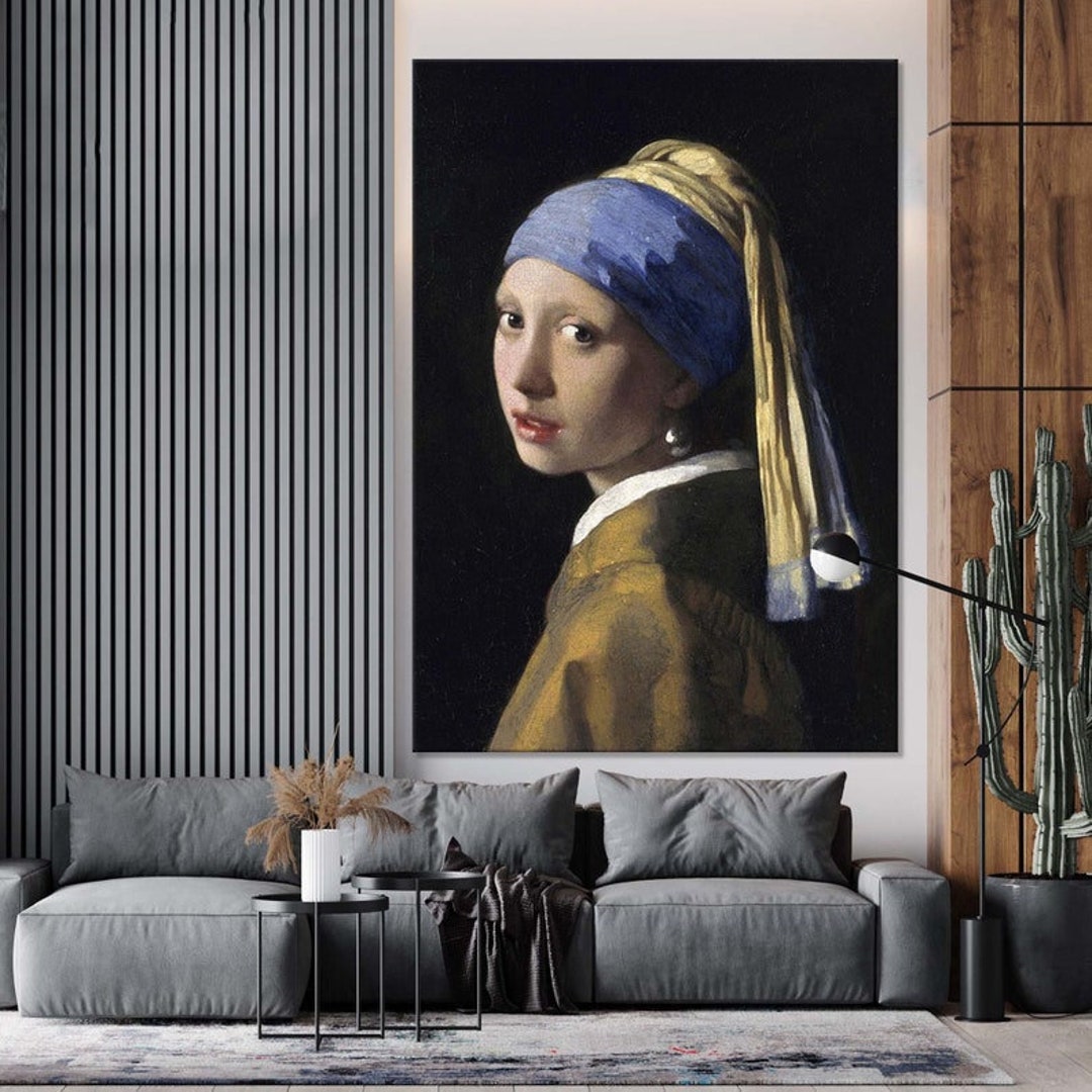 Johannes Vermeer Girl With a Pearl Earring, Fine Art Famous, Living ...