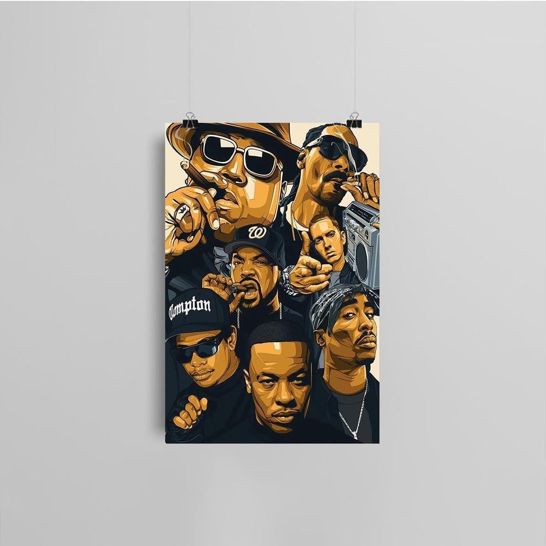 Rap Legends Rapper Poster Stars Kings of Hip Hop Music Posters ...