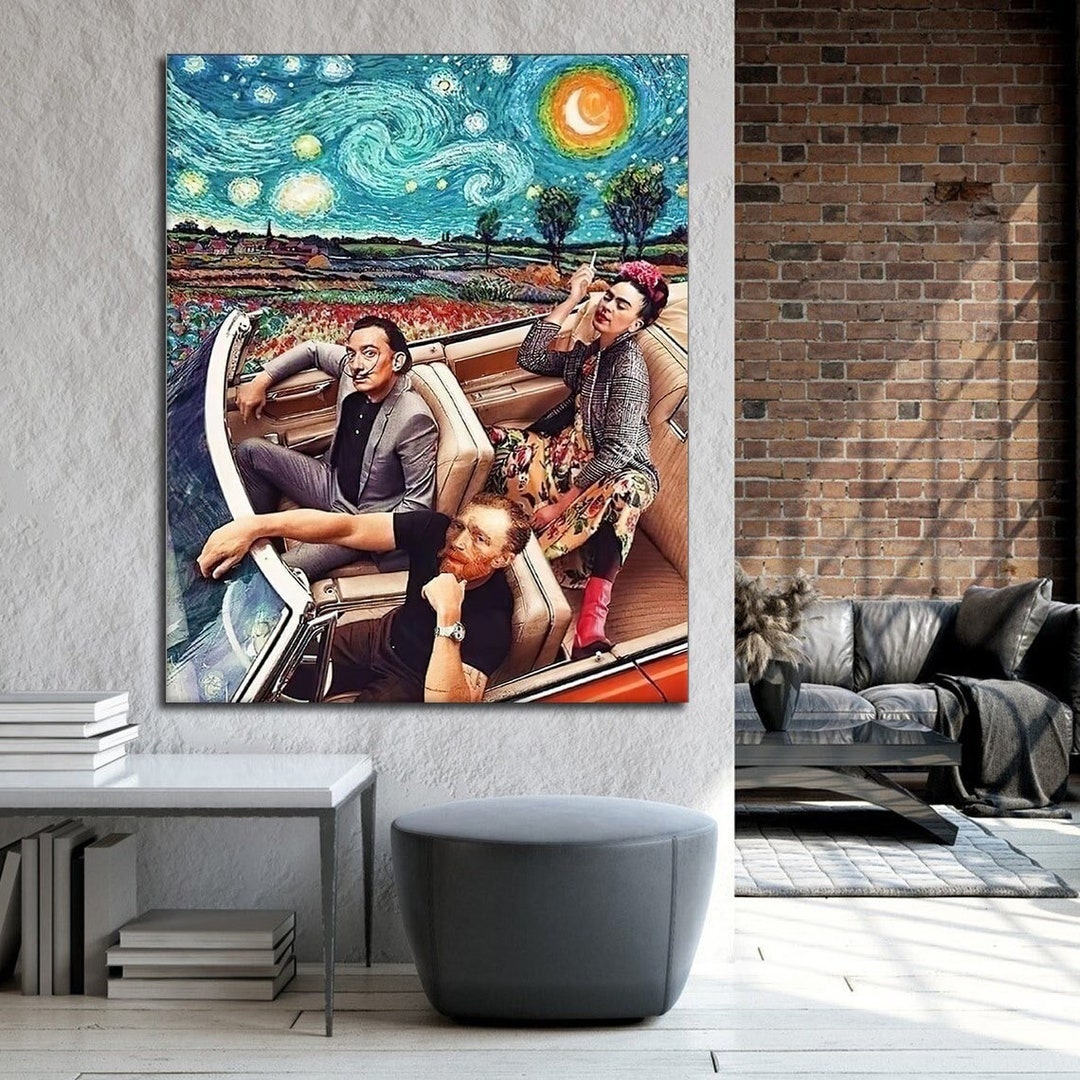 Van Gogh Wall Art, Salvador Dali Print, Frida Kahlo Art, Famous Wall ...