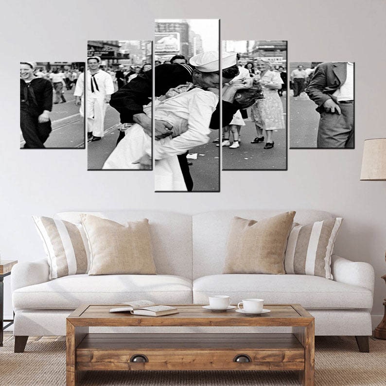 V-J Day in Times Square V-J Day in Times Square Canvas - Etsy
