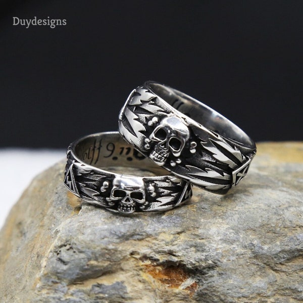 Skull Wedding Ring - Etsy