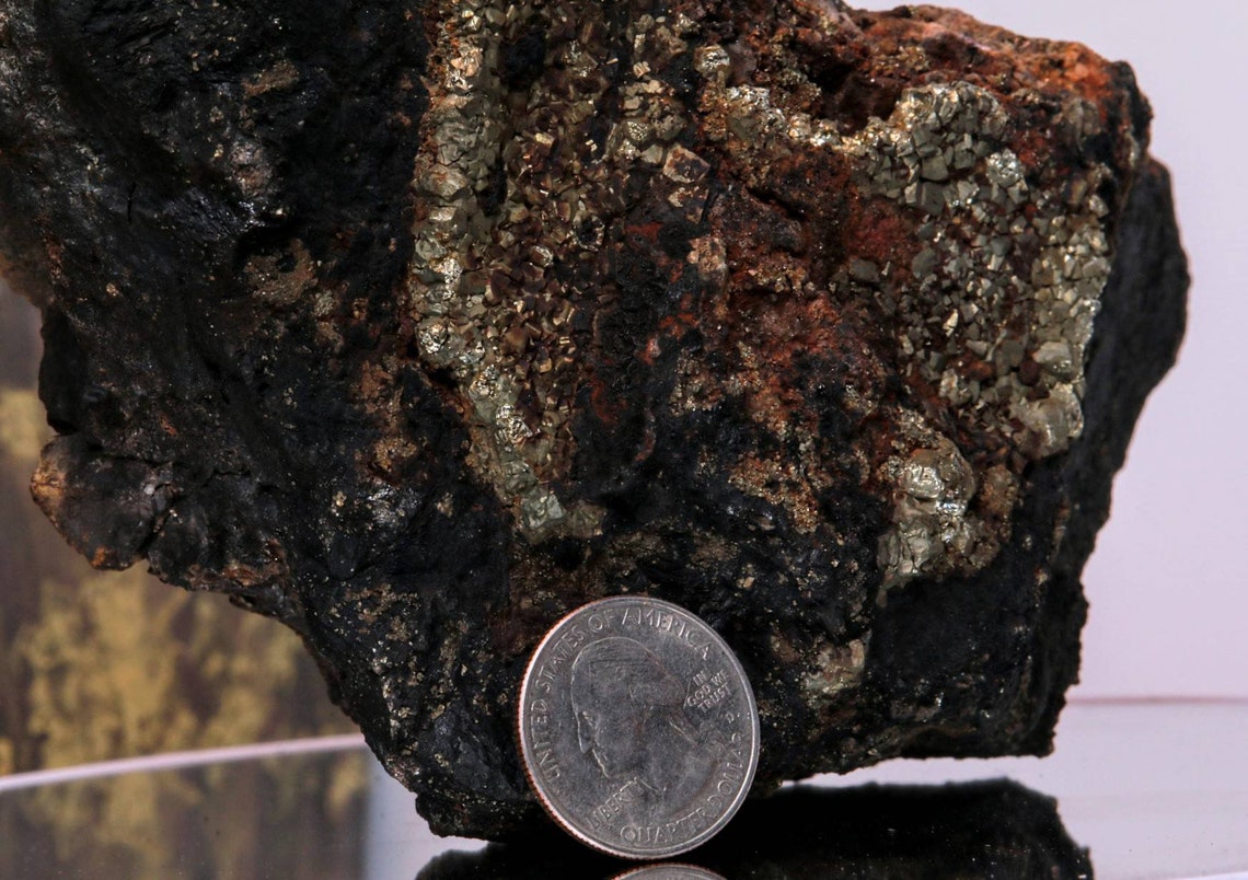 Gold Ore, Rare Mineral Specimen With Zinc, Chalcopyrite, Hematite ...