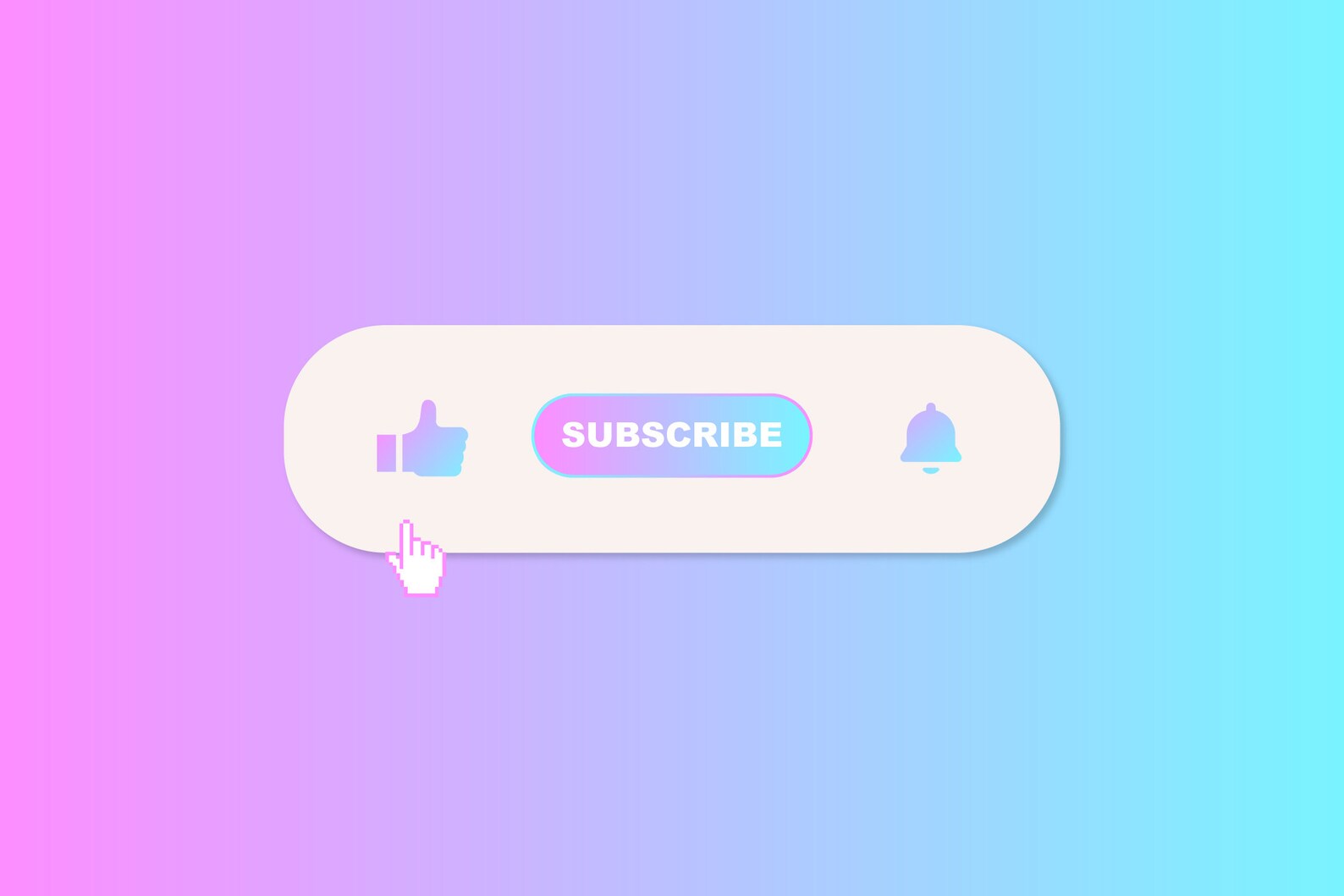 Youtube Subscribe Button, Animated Youtube Subscribe Button + Click ...
