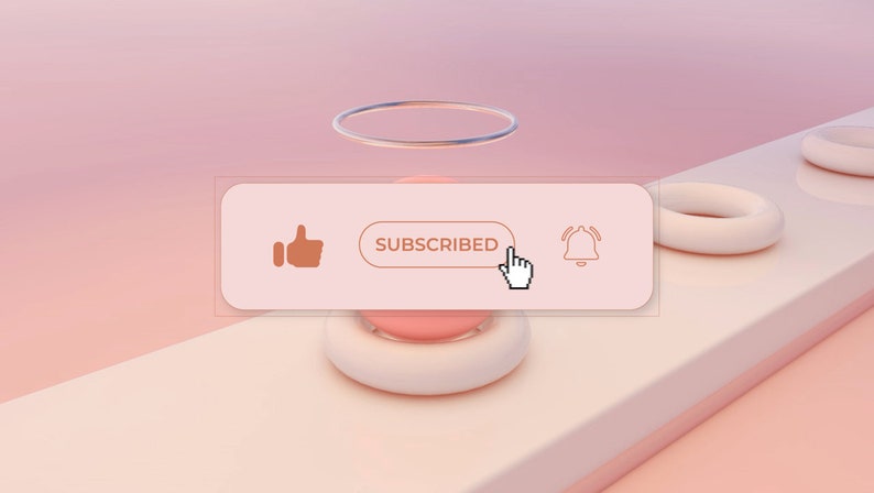 Pastel Youtube Subscribe Button,pink Animated Youtube Subscribe Button ...