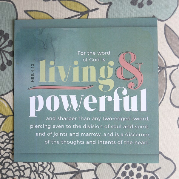 Hebrews 4 12 - Etsy