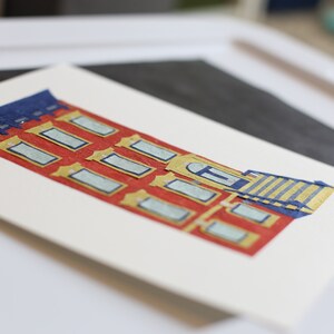 Custom Cut Paper House Collage Handmade House Portrait Minimalist ...