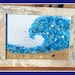 Sea Shell Wave, at a Sea Glass Beach, Glass and Shell Art, Handmade Art ...