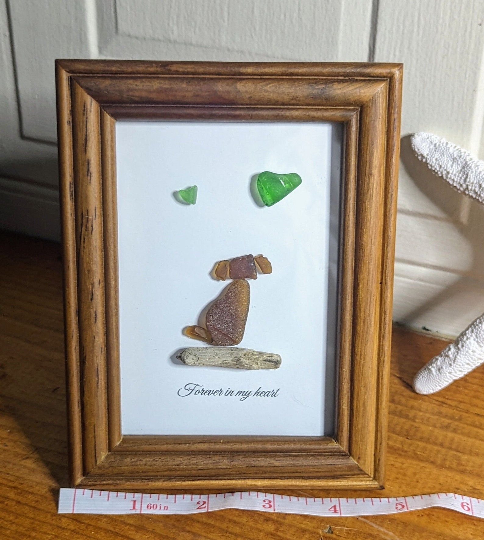 Sea Glass Art, Sea Glass Pets, Sea Glass Cat, Sea Glass Dog, Handmade ...