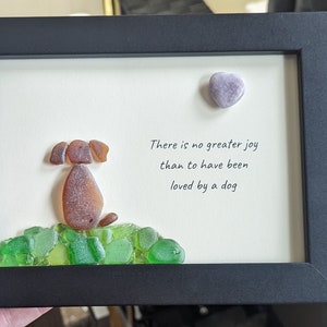 Sea Glass Art, Sea Glass Dog, A Dogs Love, Handmade, Personalize ...