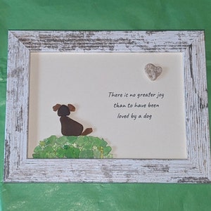 Sea Glass Art, Sea Glass Dog, A Dogs Love, Handmade, Personalize ...