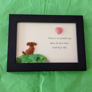 Sea Glass Art, Sea Glass Dog, A Dogs Love, Handmade, Personalize ...
