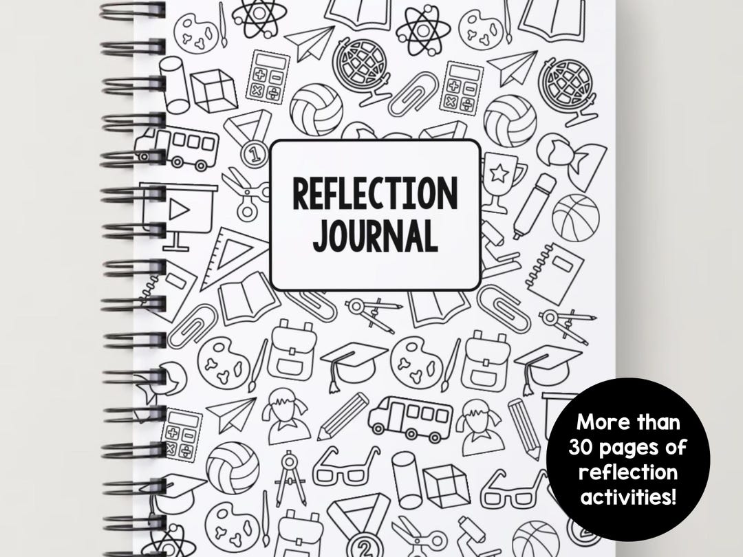 Student Reflection Journal | Printable Journal With Prompts, Habit ...