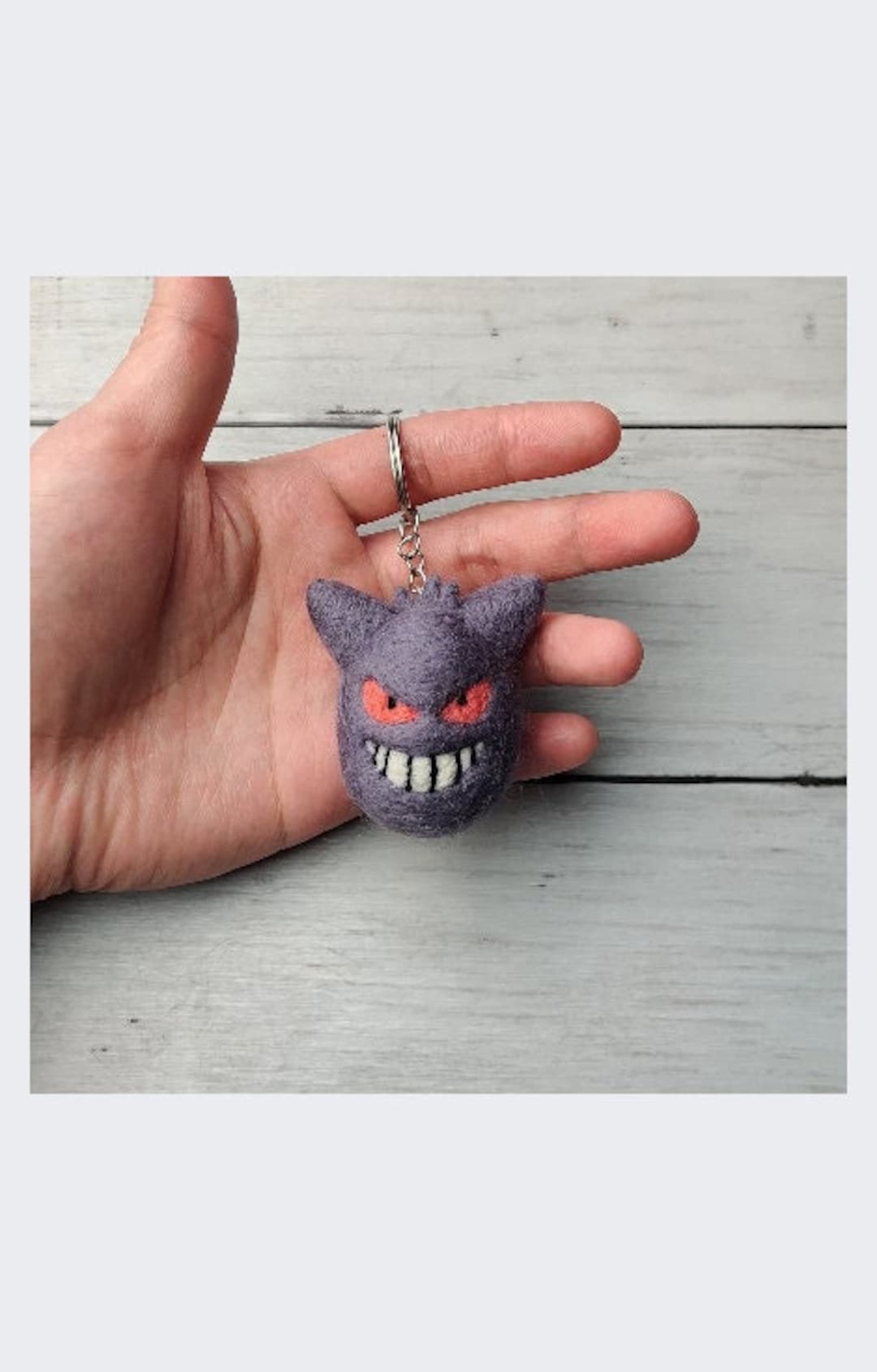 Gengar Needlefelt Keychain - Etsy