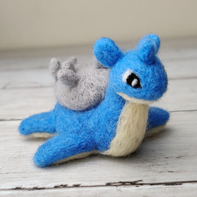 Lapras Wool Sculpture 100% Handcrafted Pokemon Needle Felt - Etsy