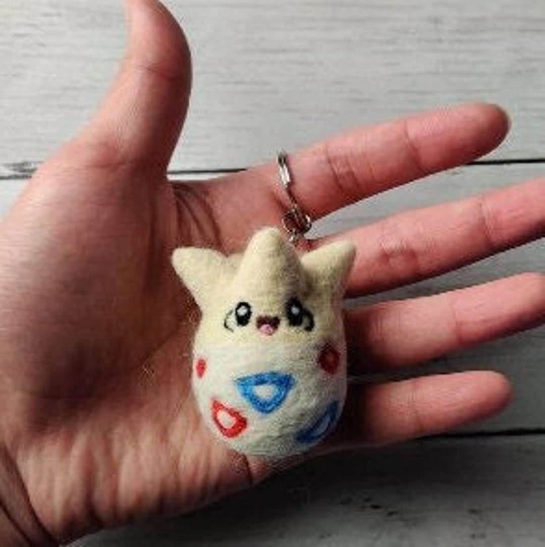 Togepi Needlefelt Keychain - Etsy