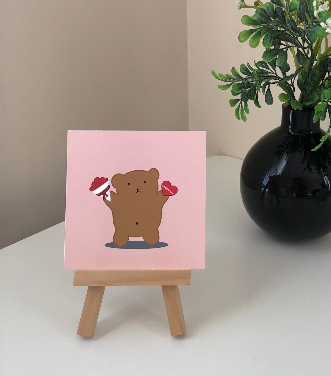 Beary Good Series/ Bear With Gifts/ Cute Bear Print/ Valentines ...