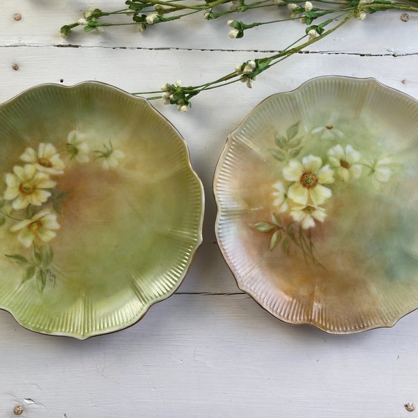 Vintage Floral Plate - Etsy
