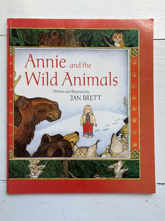Annie and the Wild Animals by Jan Brett Vintage 1985 Book | Etsy