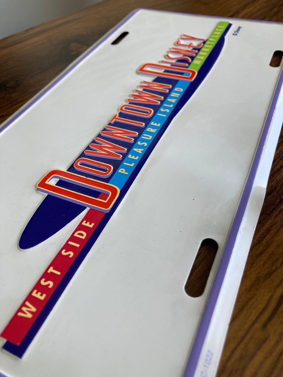 Vintage Disney License Plate, Disney Pleasure Island Walt Disney World ...