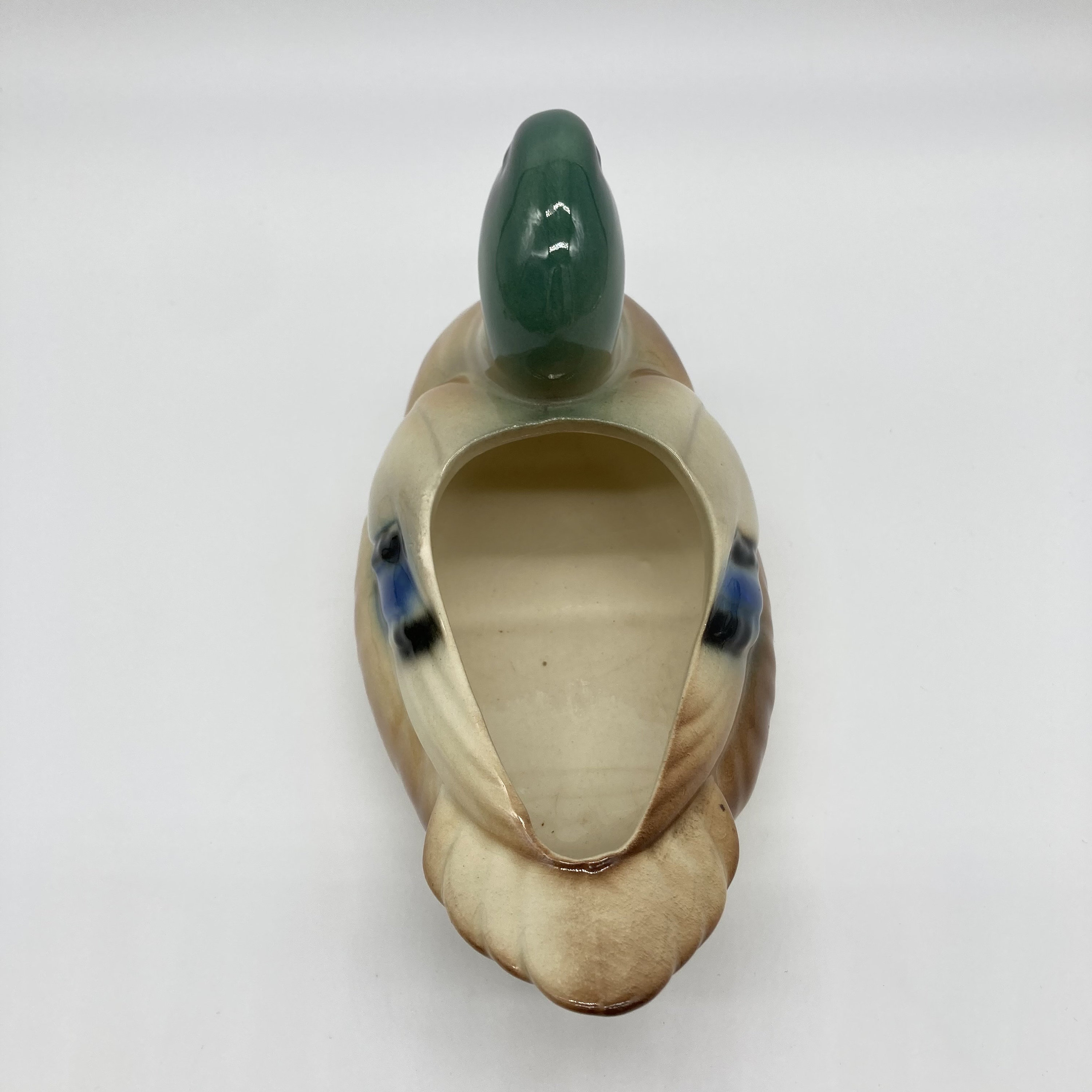 Vintage Duck Ceramic Planter, Glazed Ceramic Bird Planter for Garden or ...