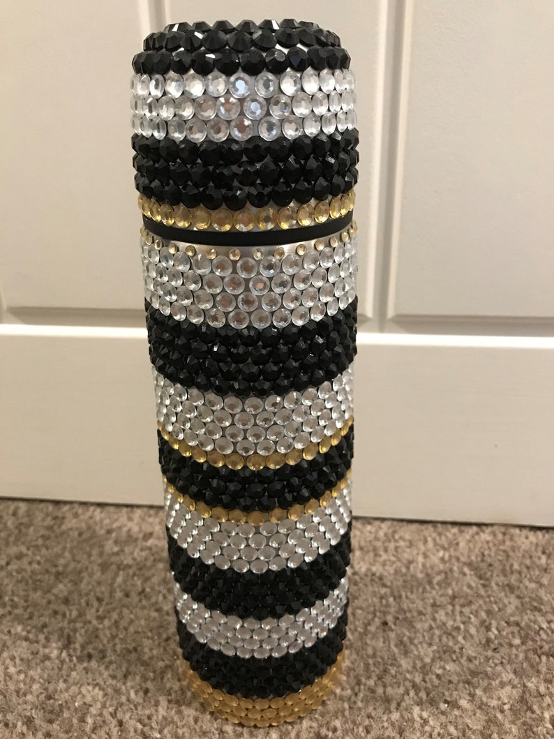 Black Silver and Gold Bling Cup - Etsy