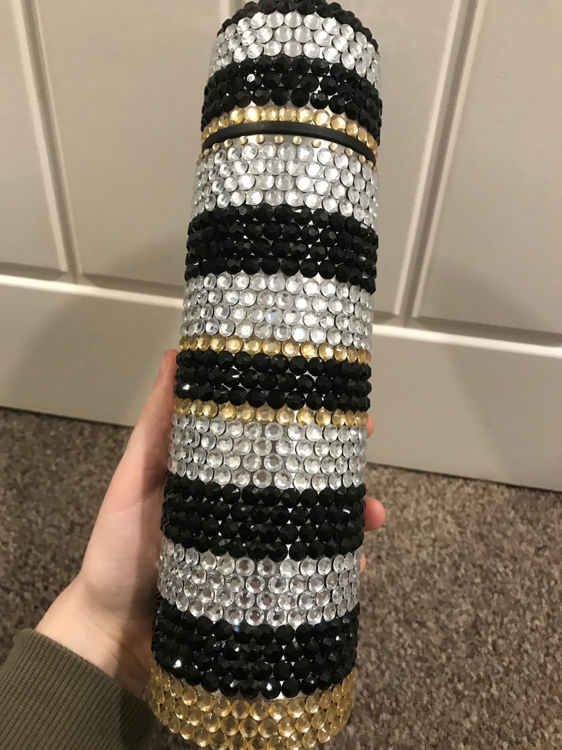 Black Silver and Gold Bling Cup - Etsy