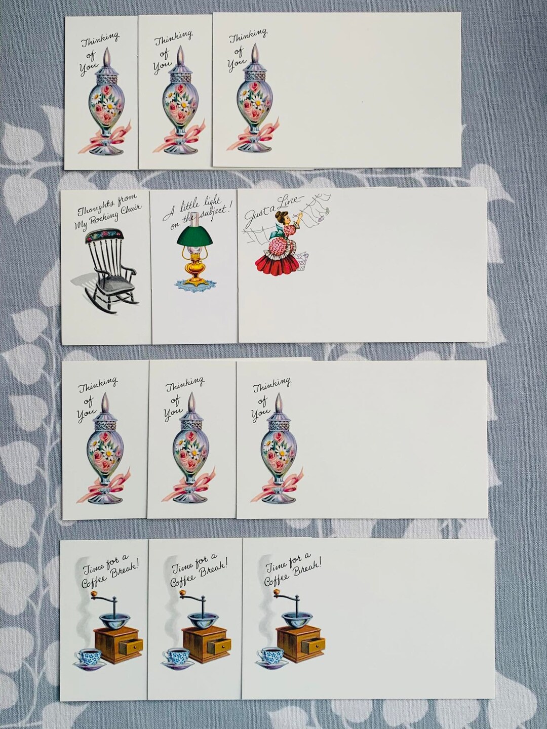 Set of 12 Vintage Current "post A Note" Paper Postcards All Occasion ...