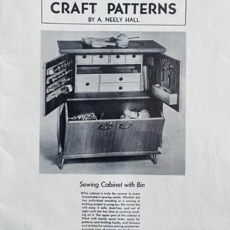 Sewing Cabinet - Etsy