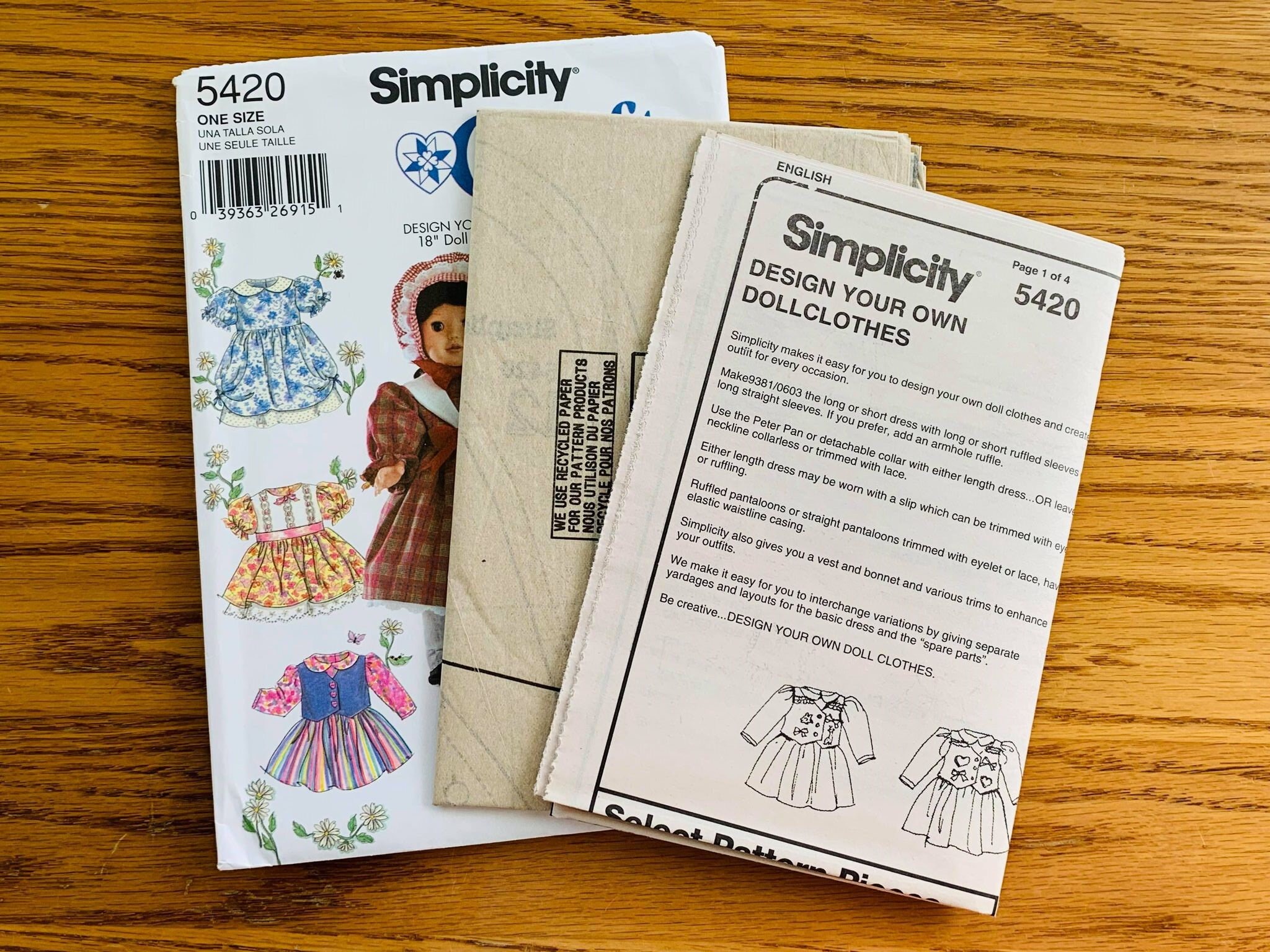 Simplicity Uncut 2003 Sewing Pattern 5420 Design Your Own - Etsy