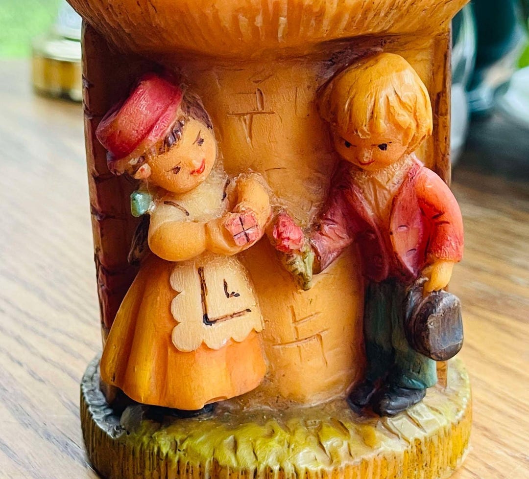 Vintage Johann Gunter German Folk Art 3D Hansel and Gretel Hand Carved ...