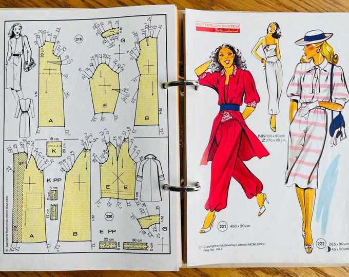 Vintage 1974 Golden Rule Pattern Making Instructional Book & Rulers by ...