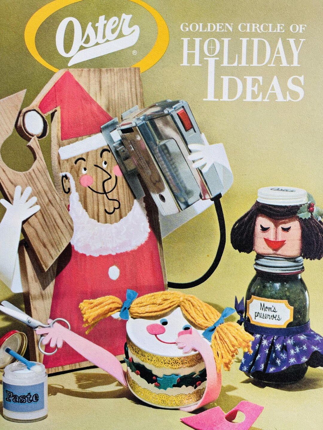 Vintage 1963 Oster Golden Circle of Holiday Ideas MCM Christmas Gifts ...