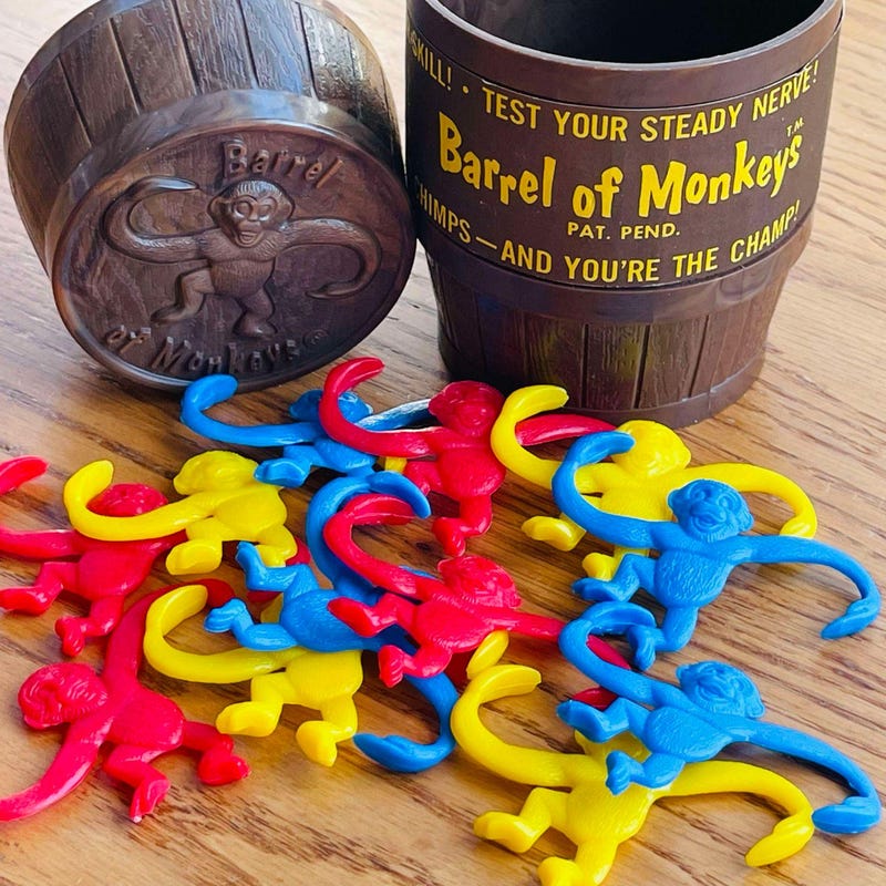 Barrel of Monkeys - Etsy
