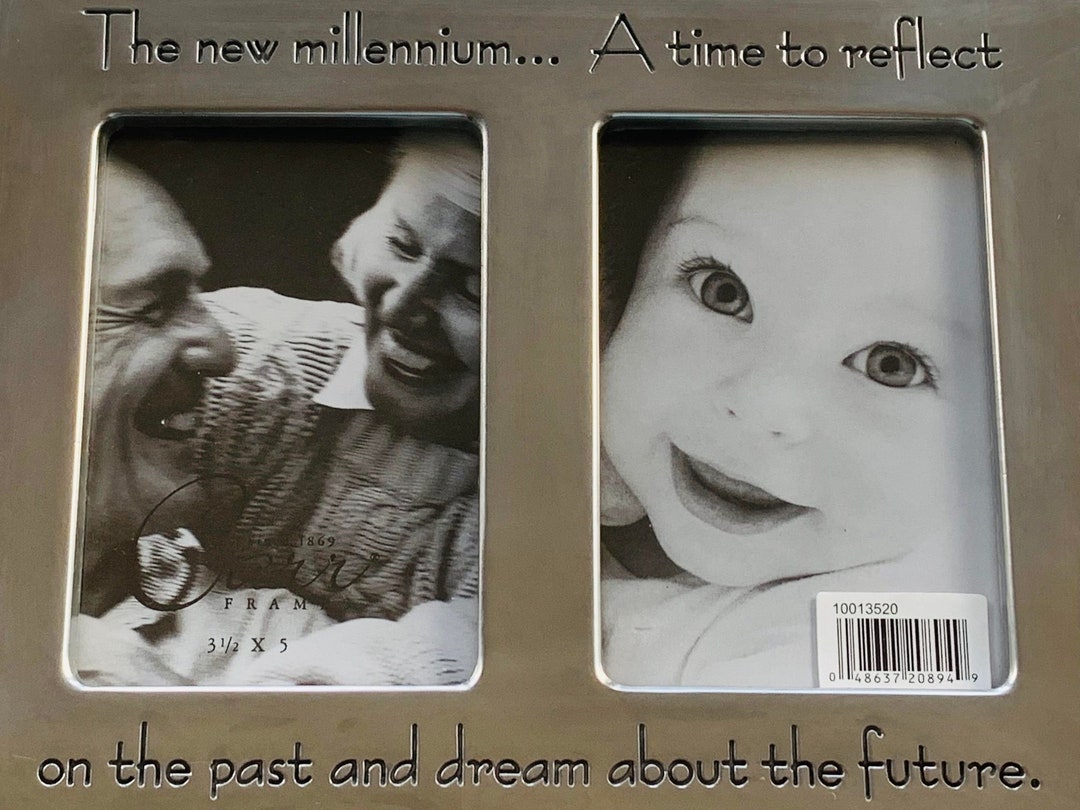 Vintage Y2K Metal Picture Frame, Dual 3.5" X 5" Portrait - Etsy