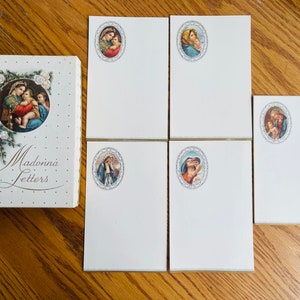Vintage Set of 12 "madonna Letters" Blank All Occasion Religious ...