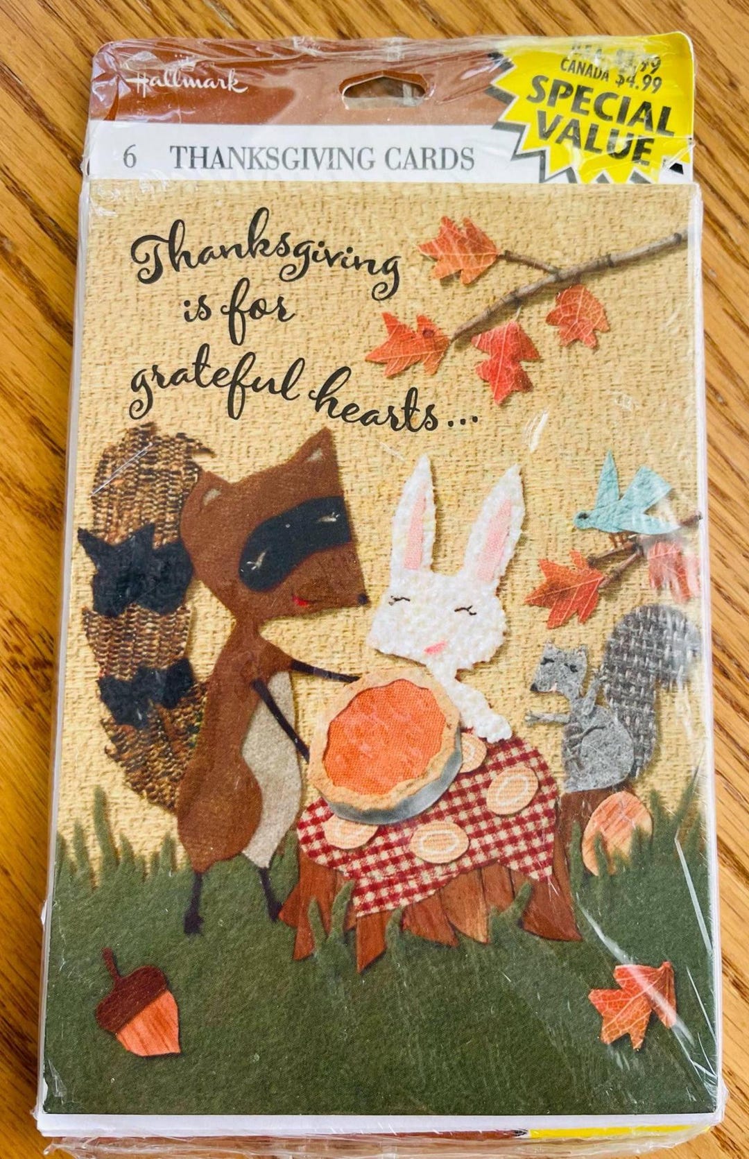 Vintage Hallmark Thanksgiving Cards: 6-pack, Envelopes Included New - Etsy