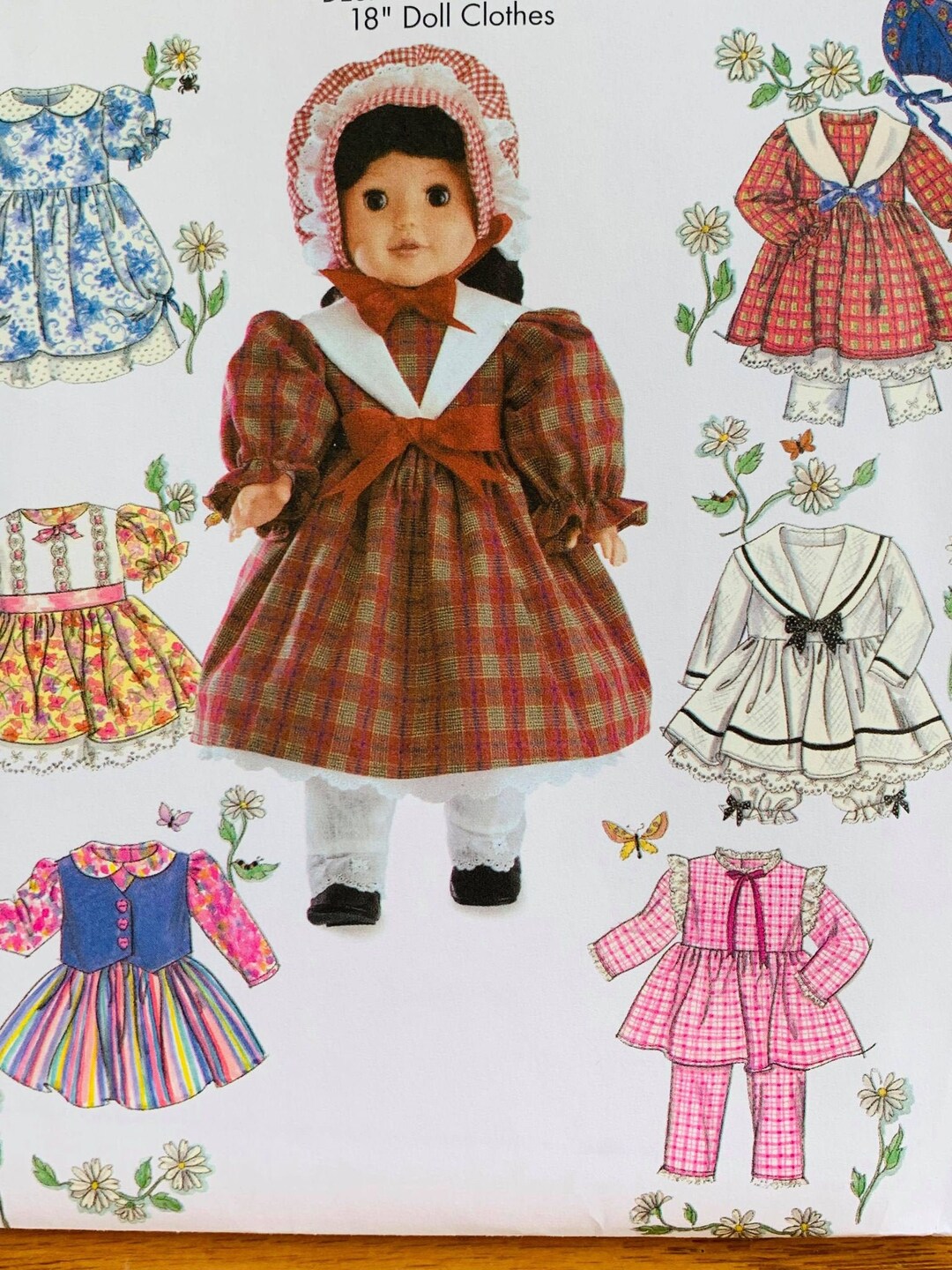 18" Doll Clothes Sewing Pattern: Victorian Dresses, Pantaloons - Etsy