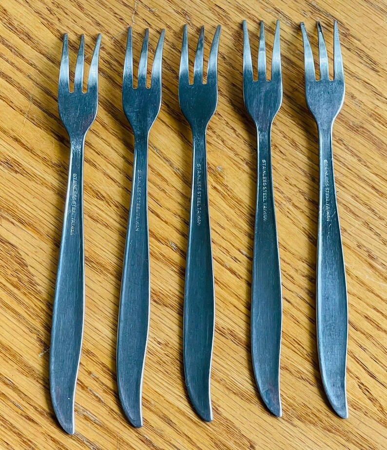 5 Vintage Stainless Steel Atomic Starburst Star Appetizer Hors D'oeuvre ...