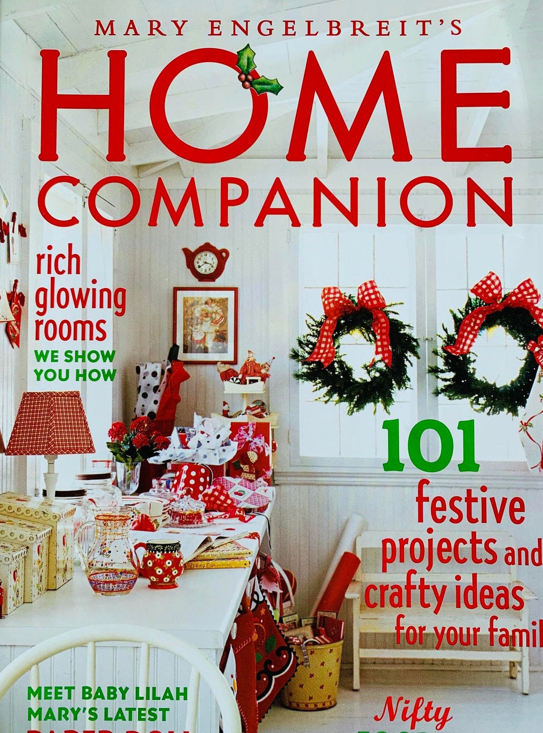 Vintage 2002/2003 Mary Engelbreit's Home Companion 101 Festive ...