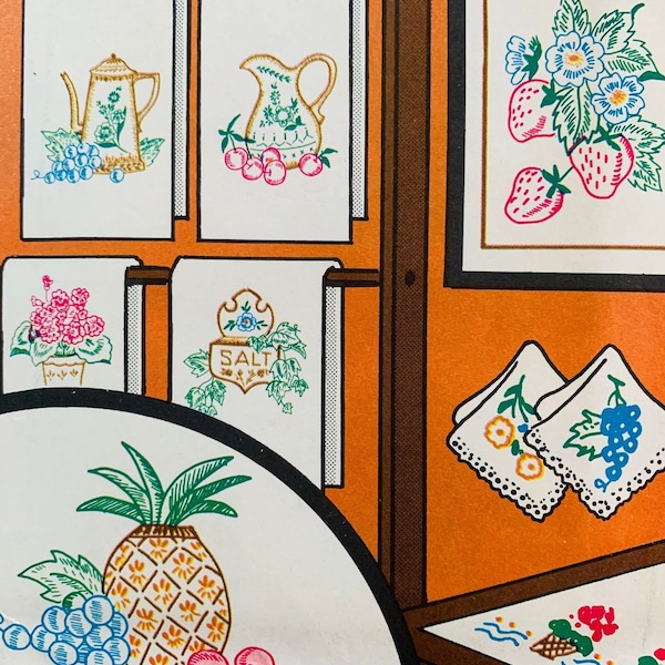 Pineapple Embroidery Transfer Patterns - Etsy