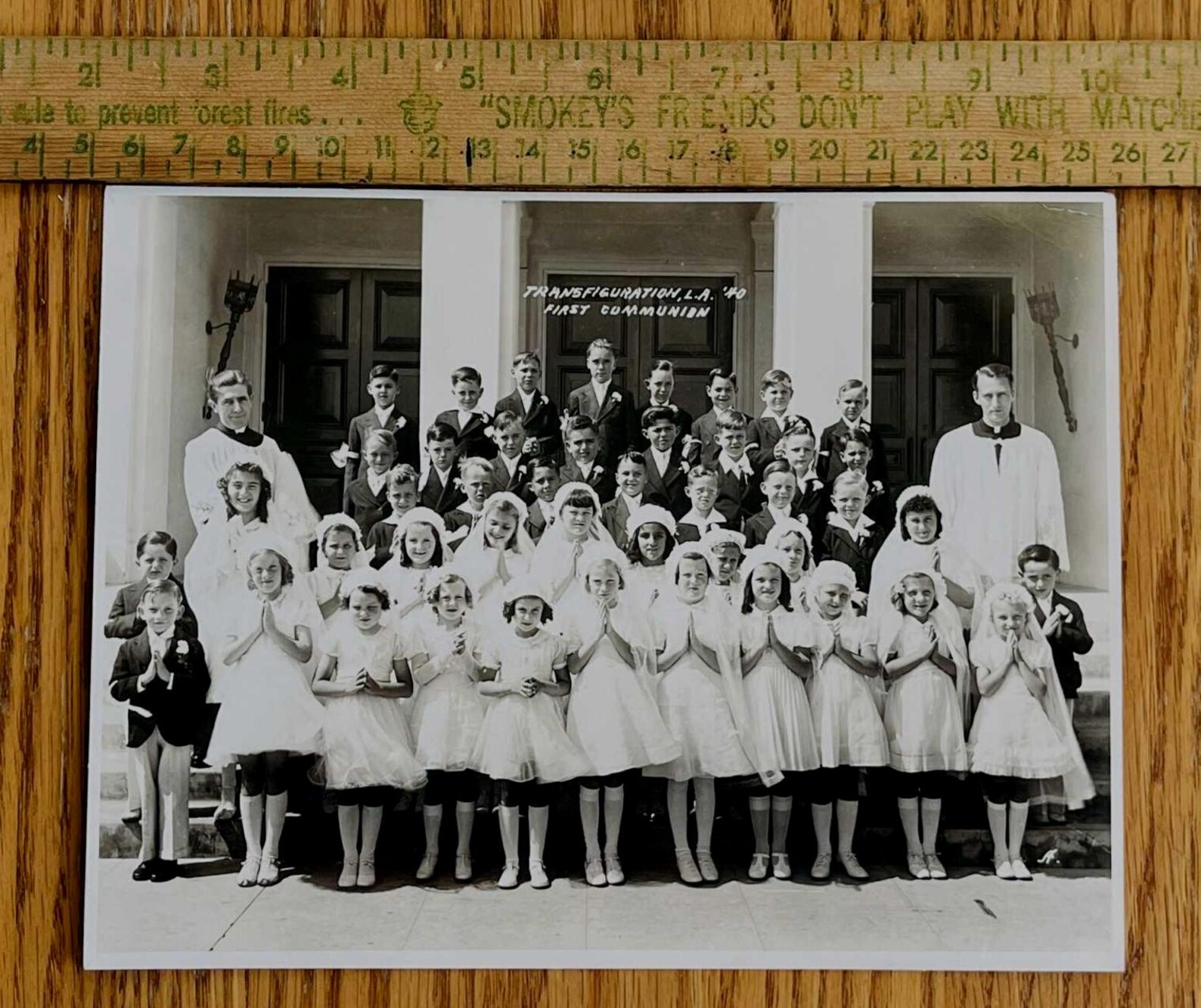1940 First Communion Class Photo, Vintage Black and White Print (6x8 ...