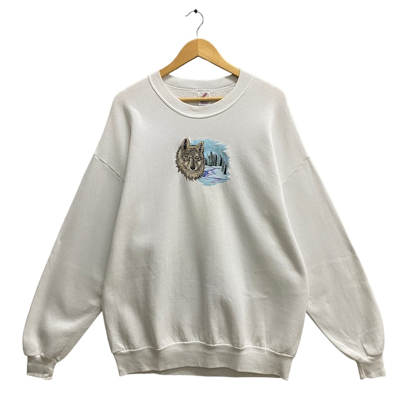 Vintage 90s Rose Flower Pink Collar Sweatshirt Size Medium Rose ...