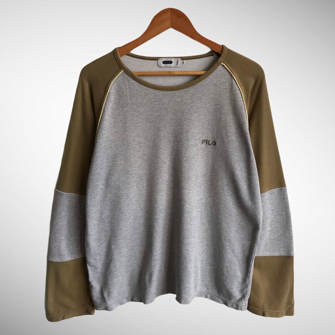 Vintage 90s Fila Small Logo Print Crewneck Sweatshirt Pullover - Etsy