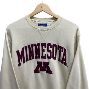 Vintage University Minnesota Yellow Sweatshirt SMALL Minnesota Crewneck ...